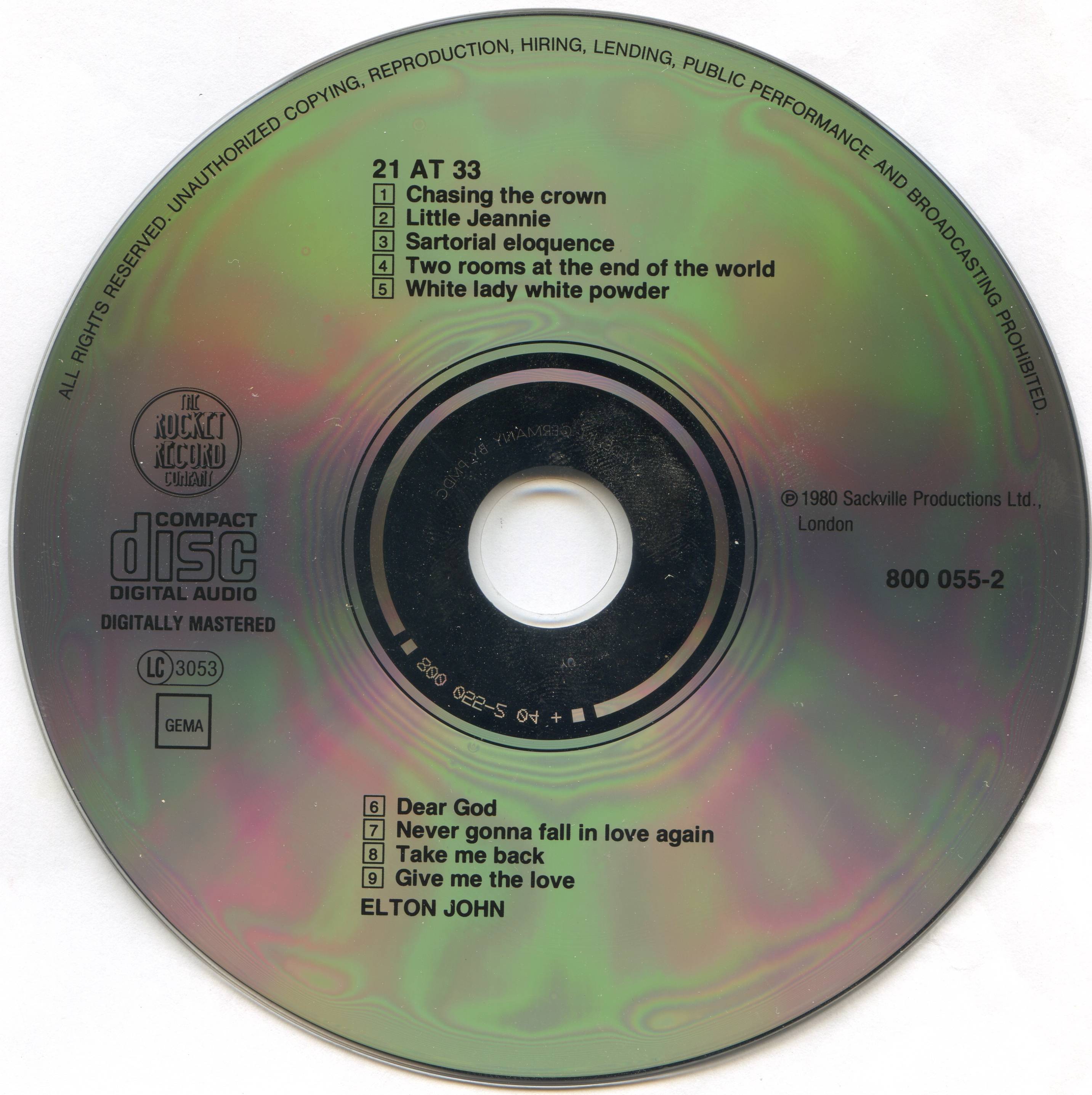 Elton John 21 At 33 : CD DE | CD Covers | Cover Century | Over 1.000. ...